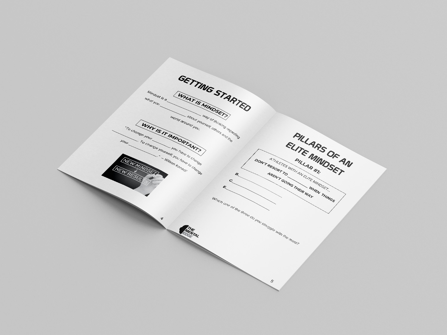 WORKBOOKS FOR ATHLETES SERIES 1 – The Mental Edge